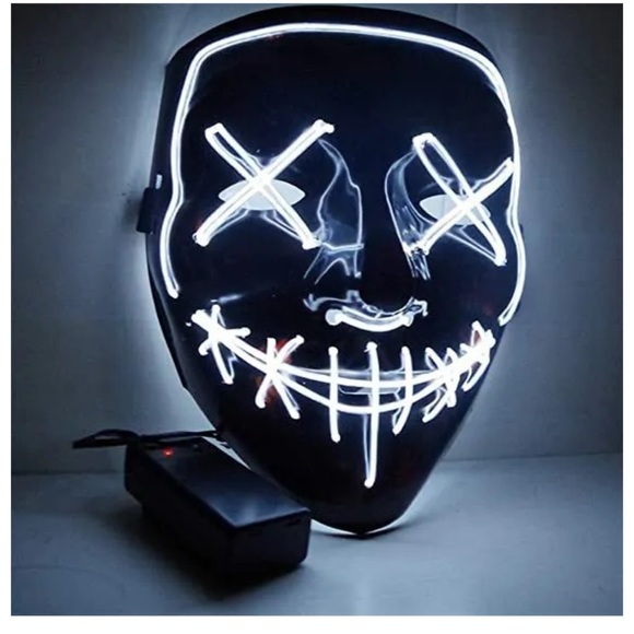 Accessories | New Halloween Clubbing Light Up Led Mask Costume Rave ...
